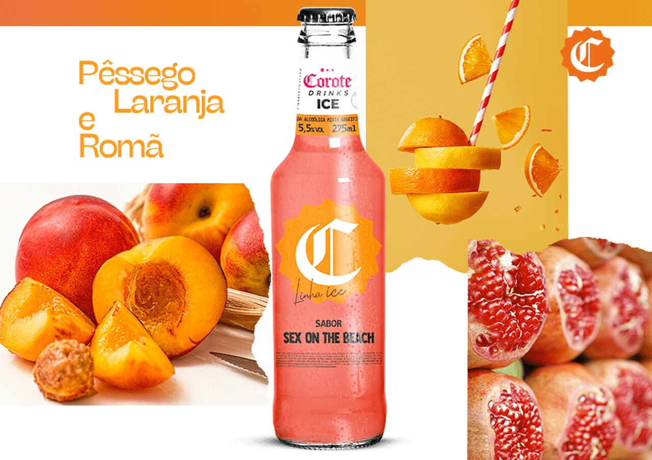 Ice Corote Sex On The Beach Pack Com 6 Unid 275ml Bebidas Famosas